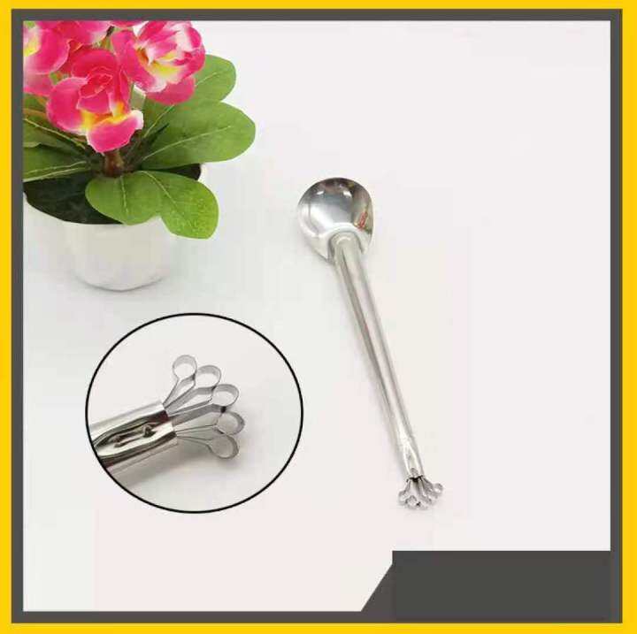 Stainless Steel Filipino-Style Coconut Melon Grater Scraper Scooper ...