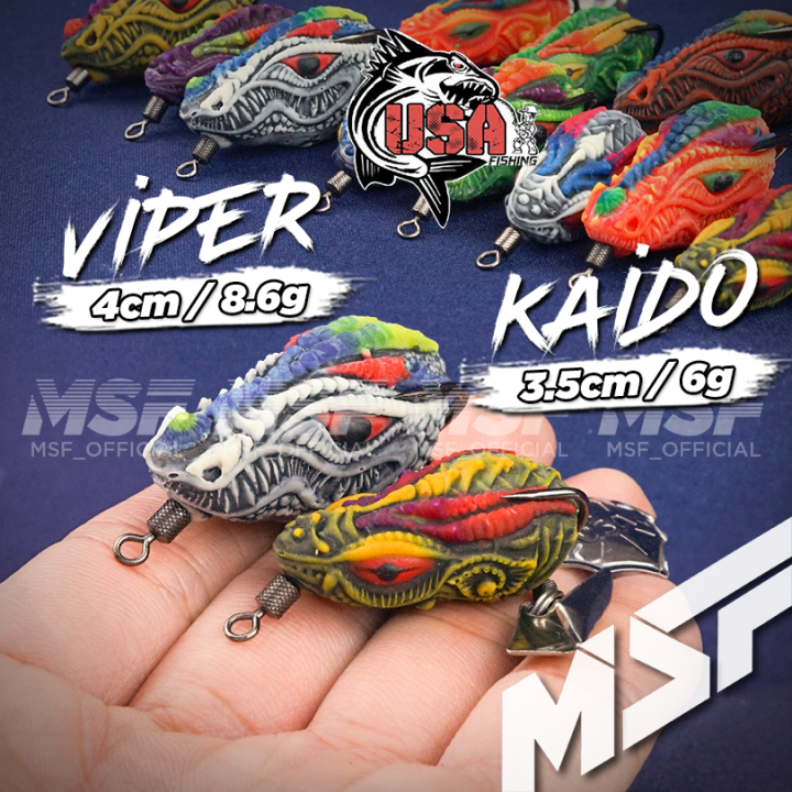 [MSF] USA Viper & Kaido Soft Frog | 3.5cm 4cm | Umpan Tiruan Katak ...
