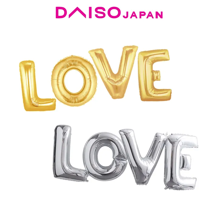 Daiso Foil LOVE Party Balloons | Lazada PH