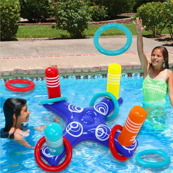 Fancy【Ready Stock】Inflatable Ring Throwing Ferrule Inflatable Ring Toss ...