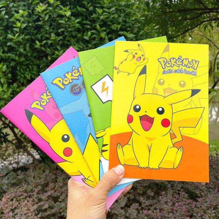 New Pokemon Notebook Kawaii Pikachu Booklet Cartoon Student Exercise ...