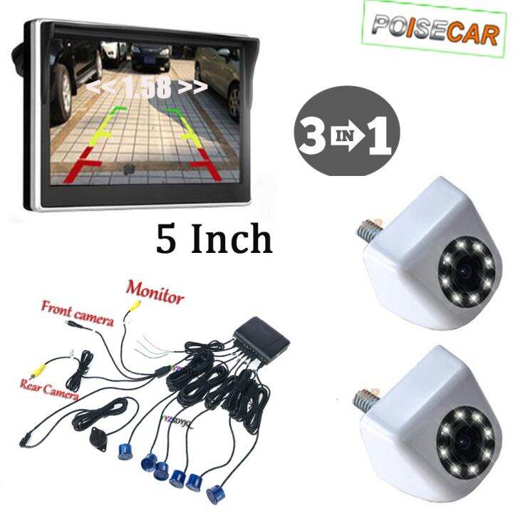 Parking Sensors 6 Auto Car Detector Parktronic Camera Rear Front ...