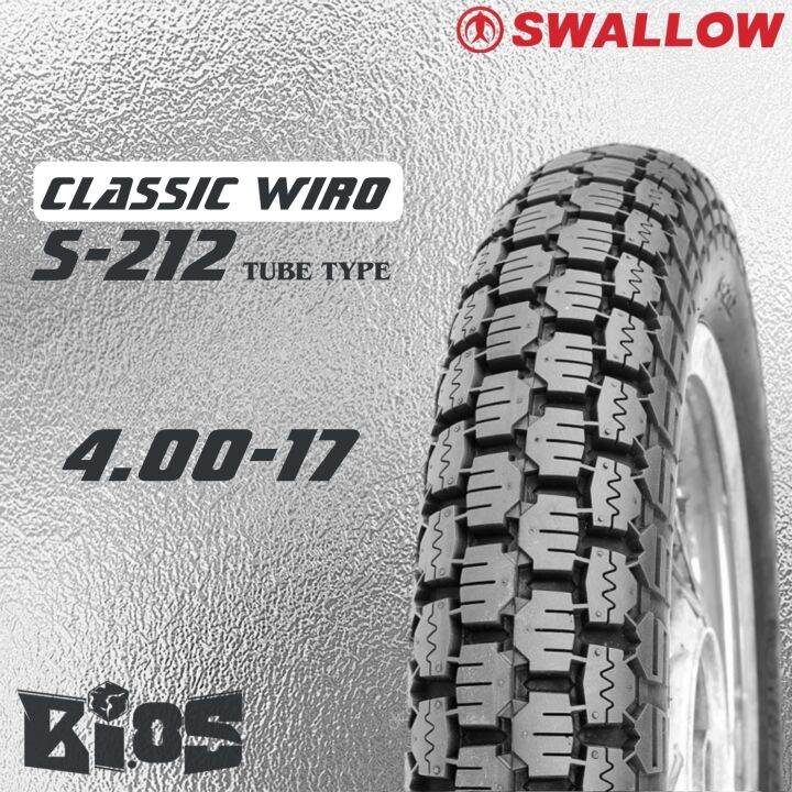 BAN SWALLOW WIRO CLASSIC S-212 TUBETYPE BAN MOTOR CUSTOM RING 17 & 18 ...