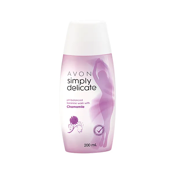 AVON SIMPLY DELICATE pH Balanced feminine wash with CHAMOMILE ( 200mL ...