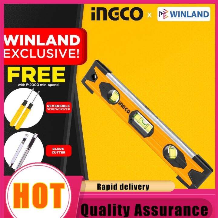 INGCO by Winland Magnetic Mini Spirit Level Bar with Magnet HMSL01030 ...