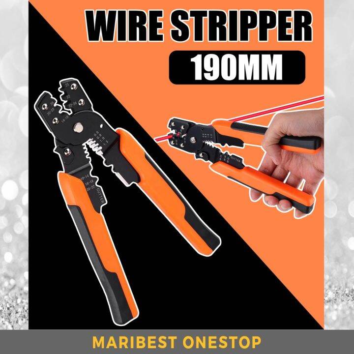 7 MULTI-FUNCTIONAL WIRE STRIPPER CRIMPING PLIER PLIERS CUTTER WAYAR CUT ...