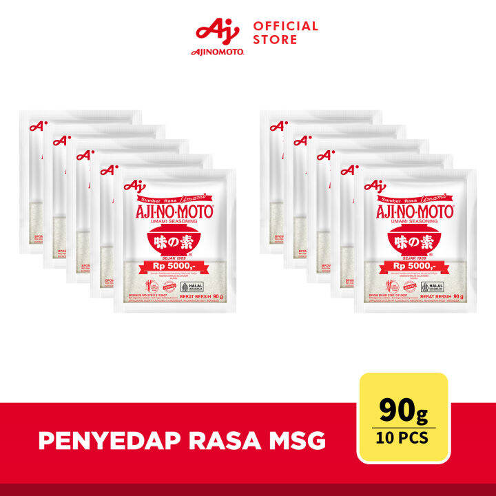 AJI-NO-MOTO® Penyedap Rasa MSG Ajinomoto 90g (10 pcs) | Lazada Indonesia