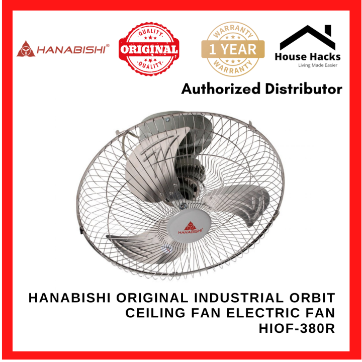 Hanabishi Original Industrial Orbit Ceiling Fan | Electric Fan HIOF ...