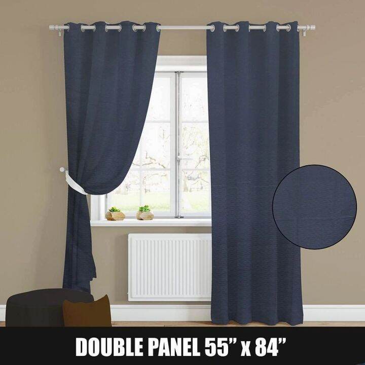 BB Double panel Curtain Iris | Lazada PH