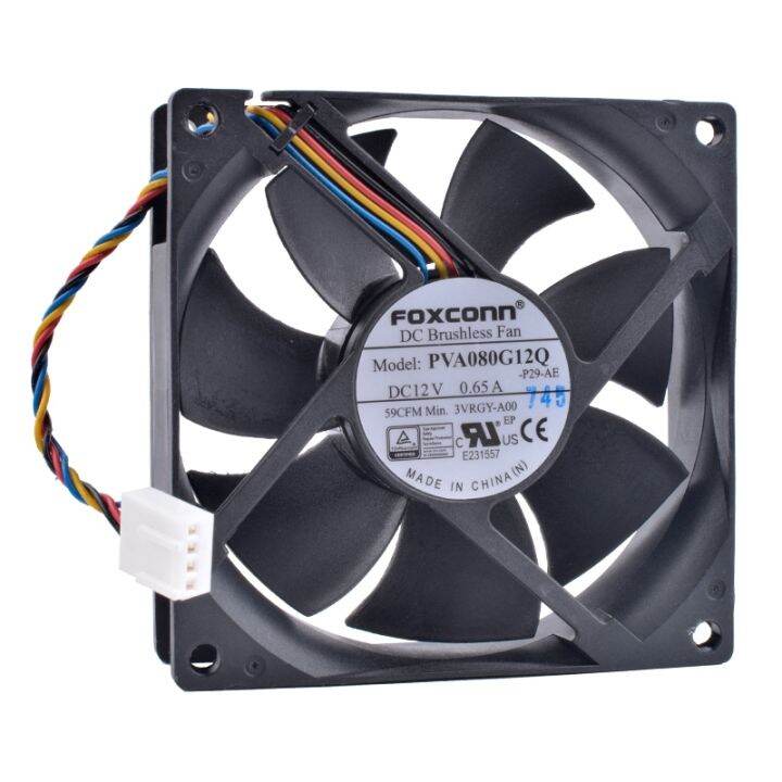 COOLING REVOLUTION PVA080G12Q 8cm 80mm fan 8025 80x80x25mm 12V 0.65A ...