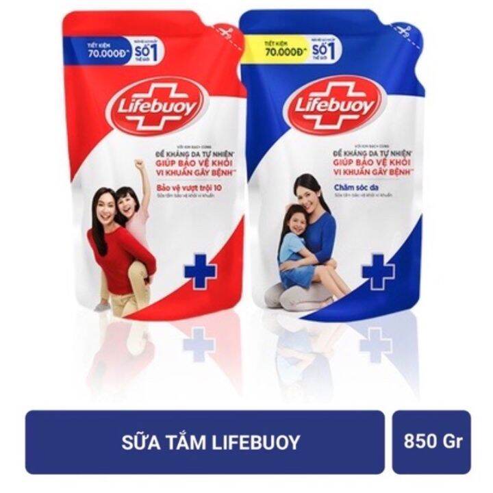 Sữa tắm Lifebuoy túi 800g (Màu đỏVÀ XANH ) | Lazada.vn