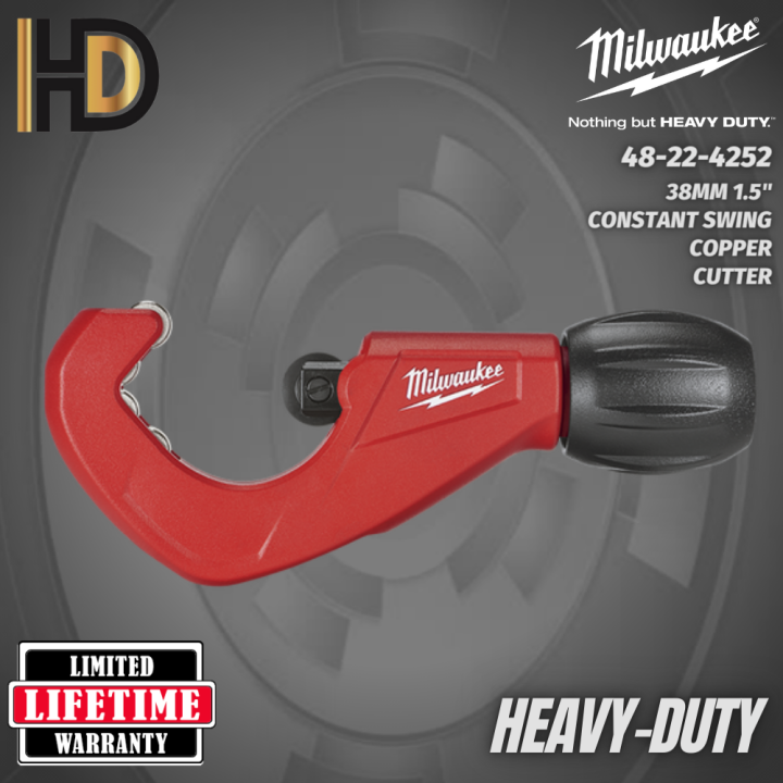 Milwaukee 38MM 1.5" Constant Swing Copper Tubing Cutter 48-22-4252 ...