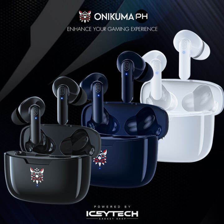 ONIKUMA T38 TWS Bluetooth 5.0 Wireless Earbuds for Gaming, Sports, and ...