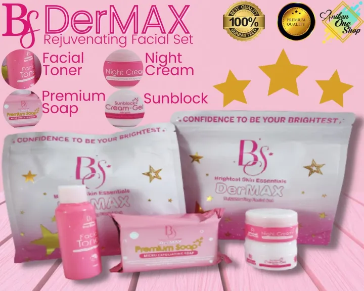 A1S - BRIGHTEST SKIN ESSENTIALS DERMAX REJUVENATING FACIAL SET | 100% ...
