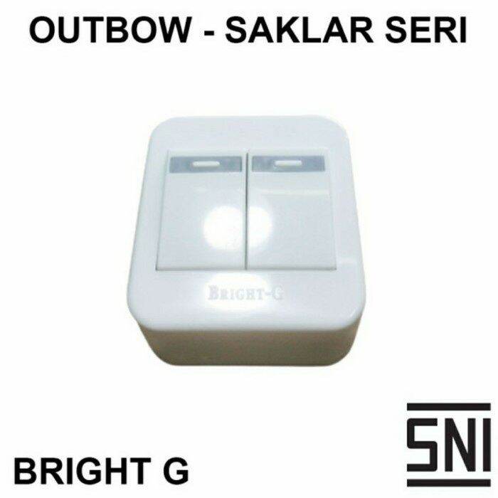saklar switch seri double outbow bright G BG 7612 standart SNI COD bs ...