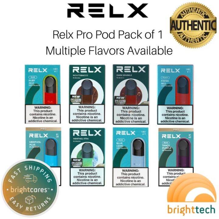 RELX Pod Legit Pack of 1 All Flavors | Lazada PH