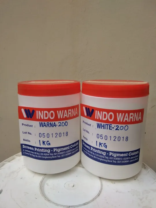 Cat Sablon / Pasta Sablon WARNA/PUTIH 200 - 1kg - Putih | Lazada Indonesia