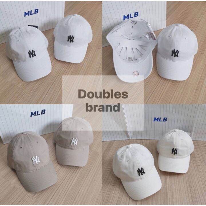 MLB Rookie Slider Cap หมวก พร้อมส่ง ของแท้ สีขาว เบจ ครีม | Lazada.co.th