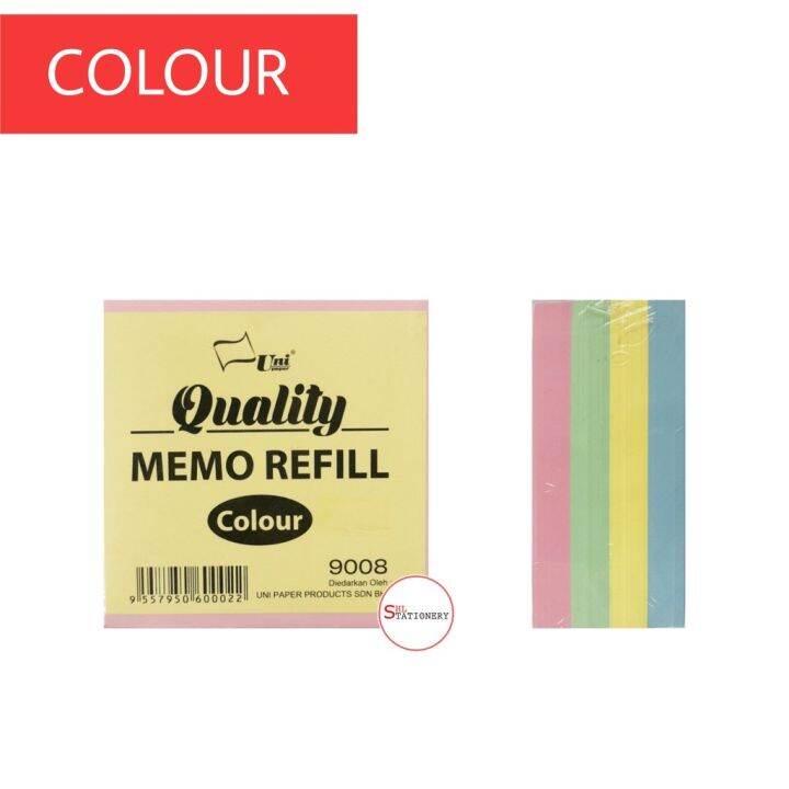 Uni Colour Memo Cube Refill / Kertas Memo Refill | Lazada