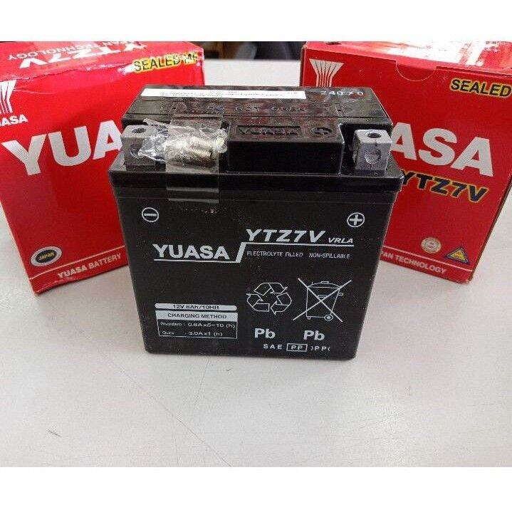 YUASA BATTERY NMAX PCX BATERI NVX AEROX BATTERY NVX YUASA YTZ7V ...