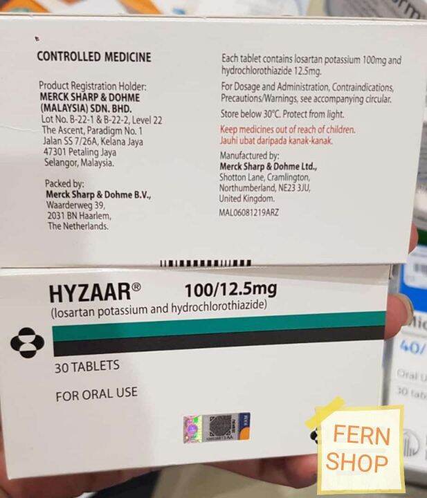 HYZAAR 100/12.5mg Isi 30 Tablets Obat Hipertensi | Lazada Indonesia