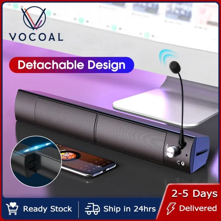 Ready Stock】Vocoal Computer Speaker for Desktop Laptop Speaker Wired ...