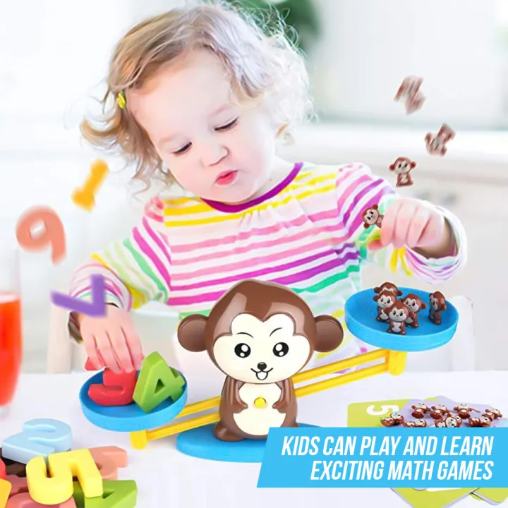 Math Learning Game Board Monkey Number Balance Games | Lazada PH