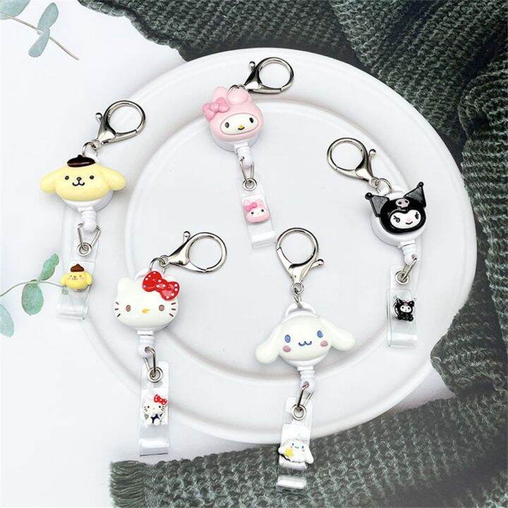 ETUALE Kawaii Hospital Cinnamoroll Work Card Clips ID Card Clips Kuromi ...