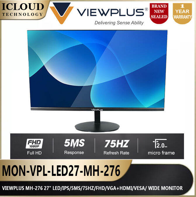 MON-VPL-LED27-MH-276 VIEWPLUS MH-276 27" LED/IPS/5MS/75HZ/FHD/VGA+HDMI/VESA/ WIDE MONITOR ...