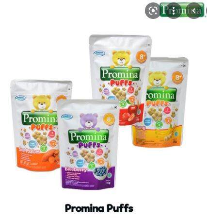 Promina Puff Cemilan Snack Bayi 15gr usia 8M+ Rasa Strawberry Apple ...