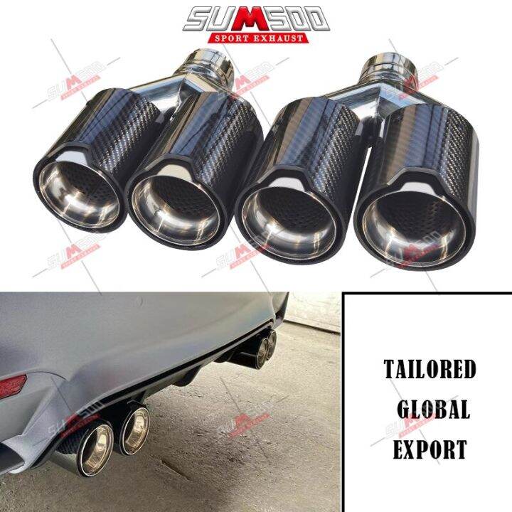 Tips Muffler Pipes End Tips Exhaust Fiber Carbon Performance M ...