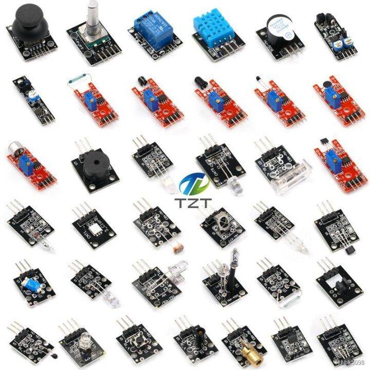 37 IN 1 SENSOR KITS FOR ARDUINO HIGH-QUALITY For Arduino Starters (Works with Official for ...