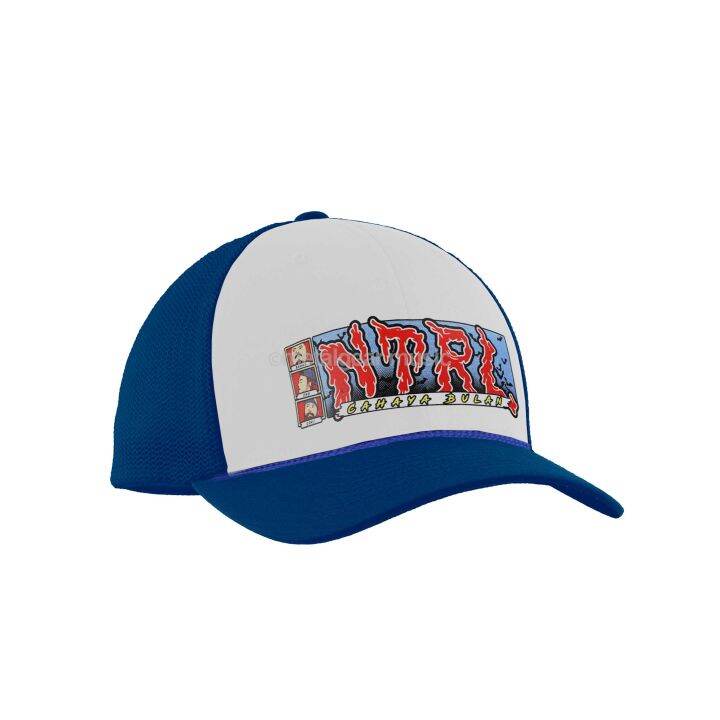 TOPI NTRL - CAHAYA BULAN BLUE WHITE | Lazada Indonesia