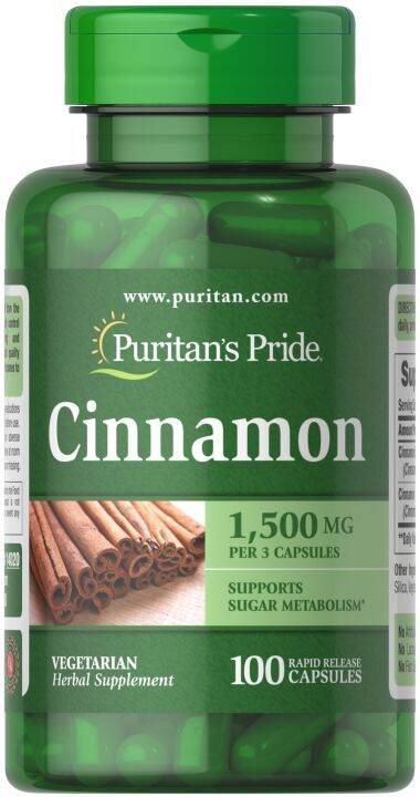 💥💥 puritan's pride cinnamon 500mg.100 capsules | Lazada.co.th