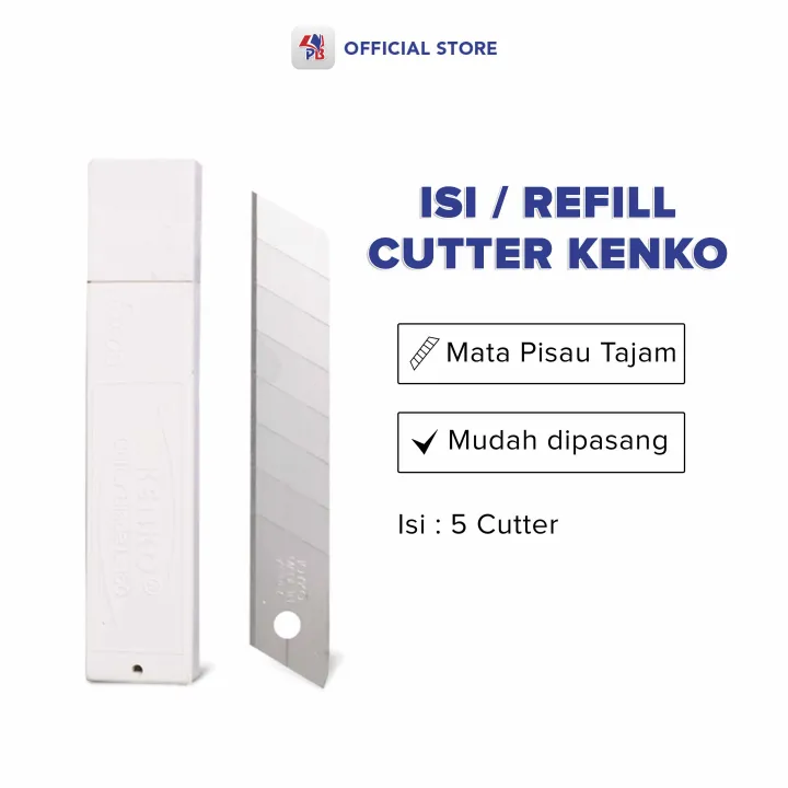 Isi Cutter Kenko L 150 Besar Refill Cutter Isi 5 Mata Pisau | Lazada ...