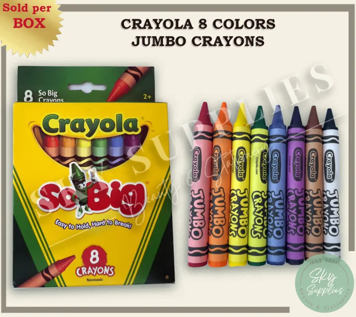Crayola Jumbo 8 Color Crayons | Lazada PH