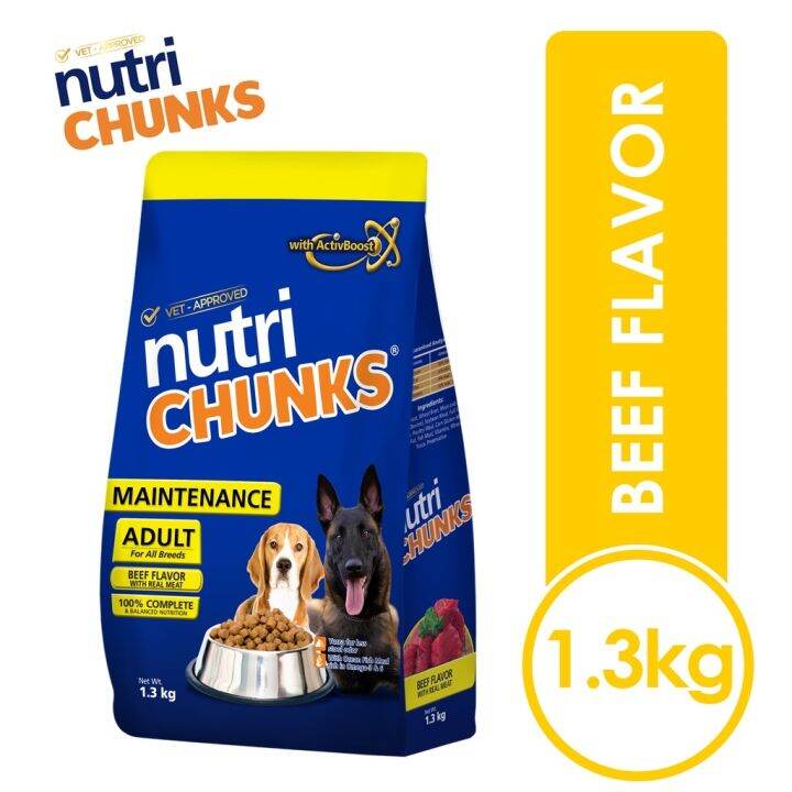 Nutri Chunks Maintenance Adult Beef 1.3kg | Lazada PH