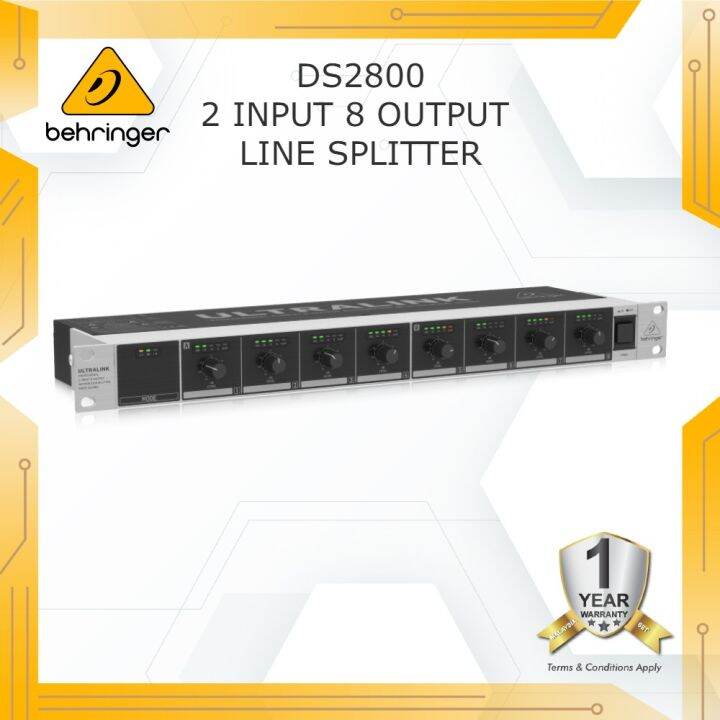 [100% AUTHENTIC] BEHRINGER DS2800 Professional 2-Input 8-Output ...