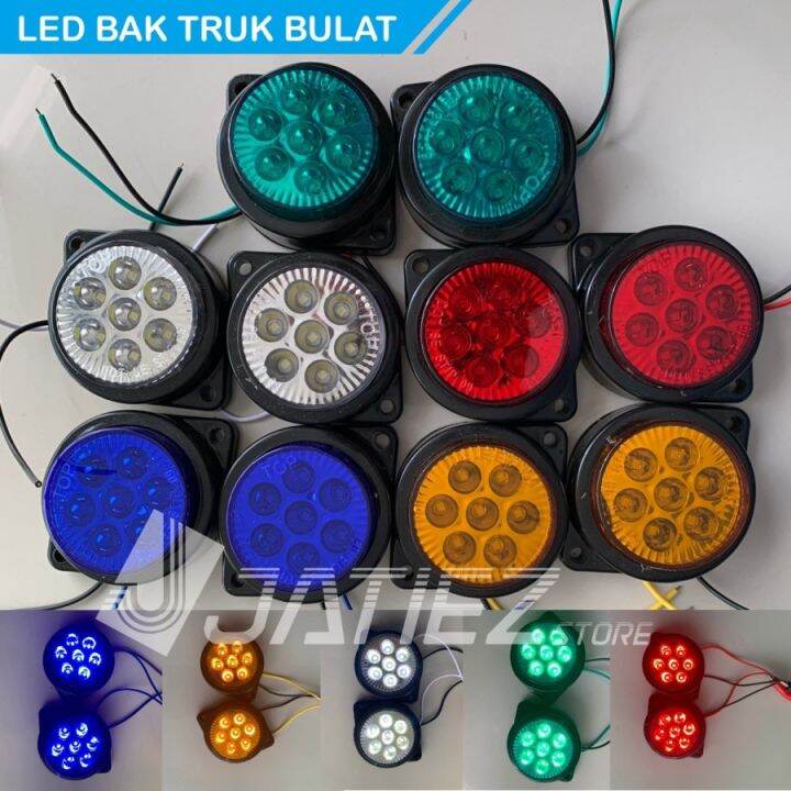 Lampu Led Bak Truk DNY 90 Bulat 24 Volt | Lazada Indonesia