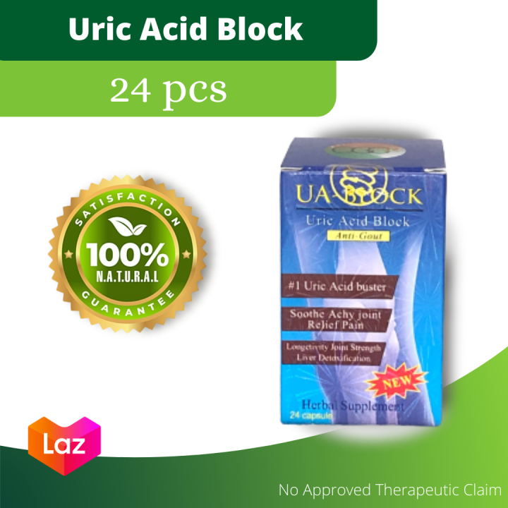 Original Anti Gout 24 Capsules Original UA-Block I Uric Acid Block ...