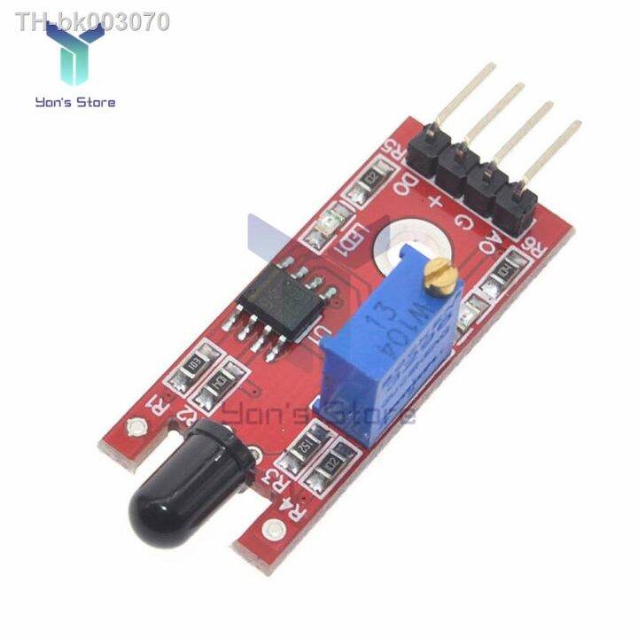۞ ♗ Smart Electronic 4Pin KY-026 Flame IR Sensor Detection Module Detects Infrared Receiver for ...