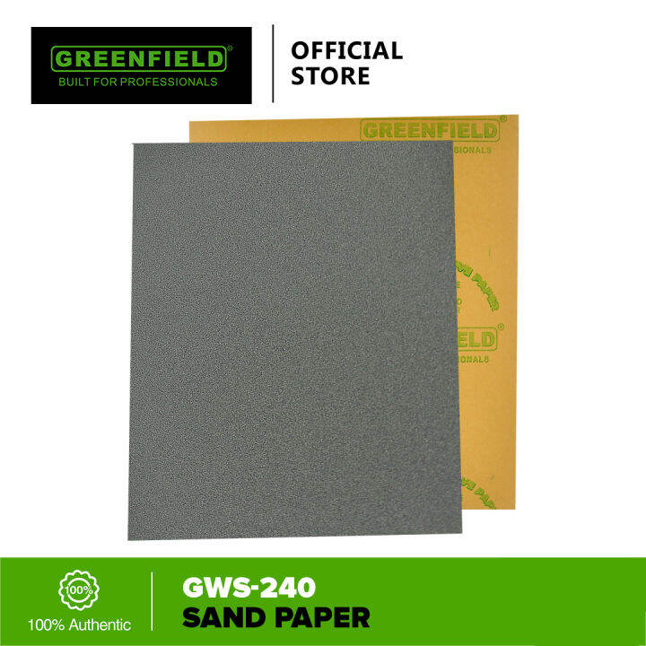 Greenfield Waterproof Sandpaper #240 | Lazada PH