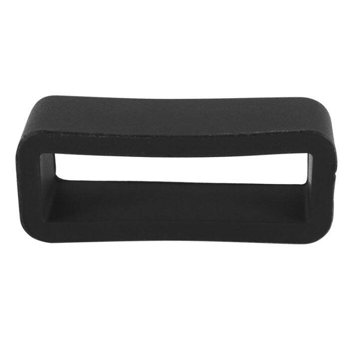 Black Watch Strap Retaining Hoop Loop Rubber Retainer Buckle Holder ...