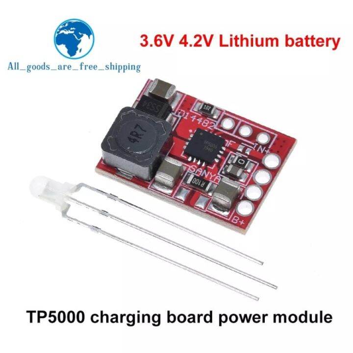 modul charger TP5000 4.5V- 9V 1A DC lithium battery 3.6v 4.2v ion ...
