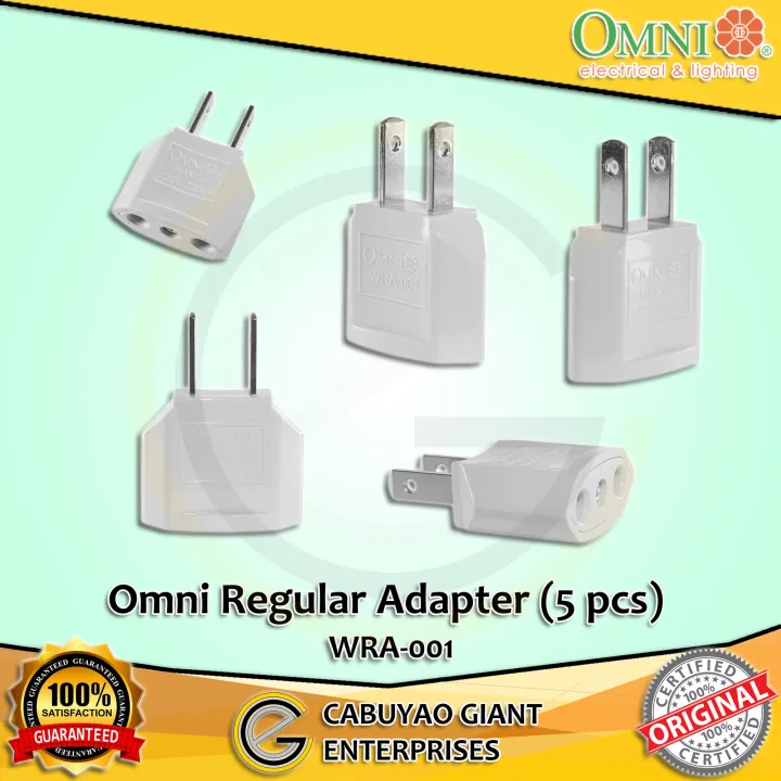 Omni Regular Adapter 6A 250V WRA-001 (5pcs) | Lazada PH