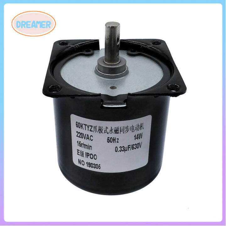 AC 220V 14W Gear Motor 2.5rpm Copper 60KTYZ Permanent Magnet Synchronous Motor | Lazada PH