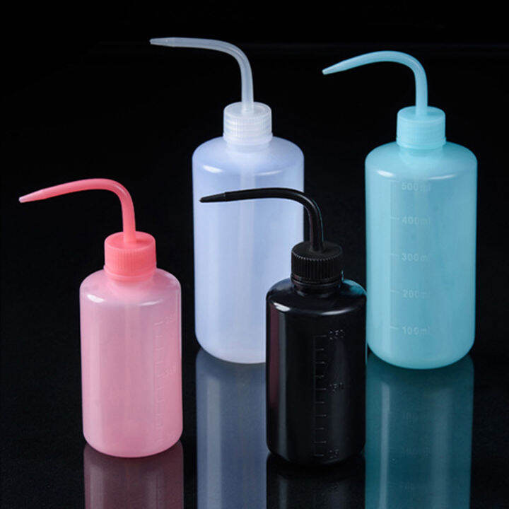 Preferme 250ml Clear Plastic Blow Washing Bottle Tattoo Wash Squeezy ...