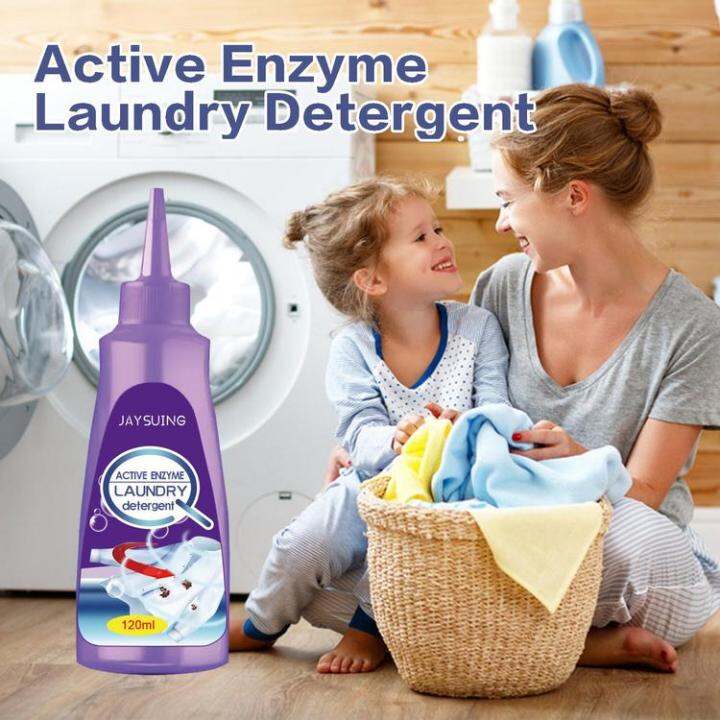 Active Enzyme Laundry Stain Remover 120ml น้ำยาขจัดคราบเสื้อผ้า Active ...