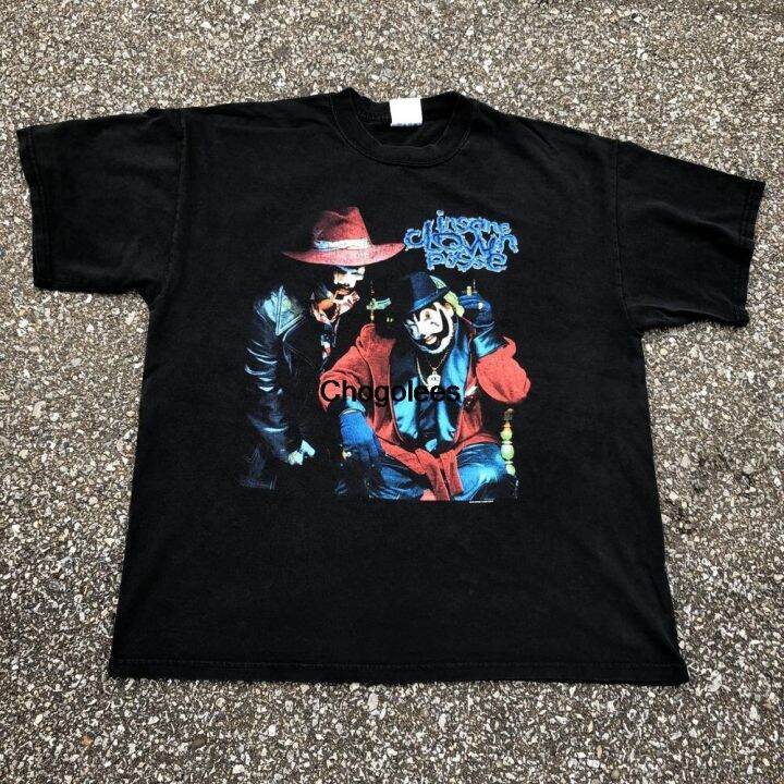90S ICP Tour Tee 1990S Insane Clown Posse Band เสื้อ I C P เงินขนาดใหญ่ ...