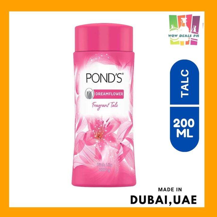 【COD】 Ponds Dreamflower Talcum Powder Skin Brightening Talc 200g/400g ...